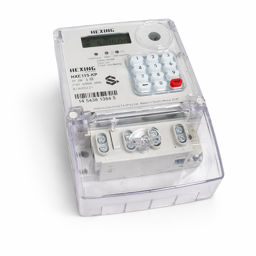 Hexing Single Phase Prepaid Electricity Meter HXE115-KP – EDM Solutions