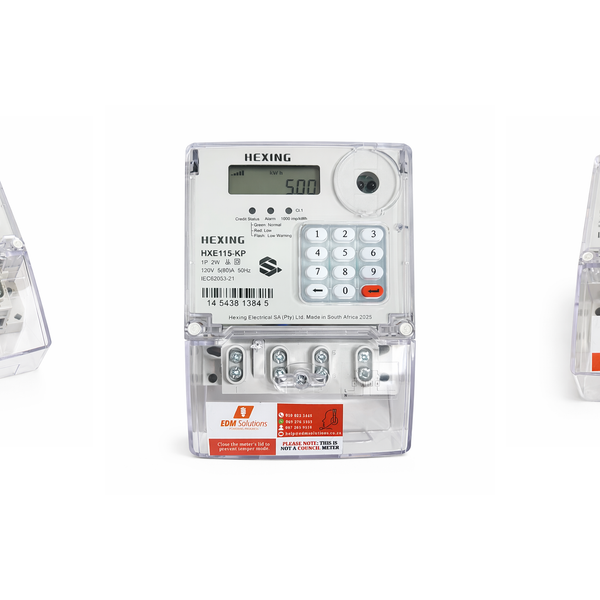 Hexing Single Phase Prepaid Electricity Meter HXE115-KP – EDM Solutions