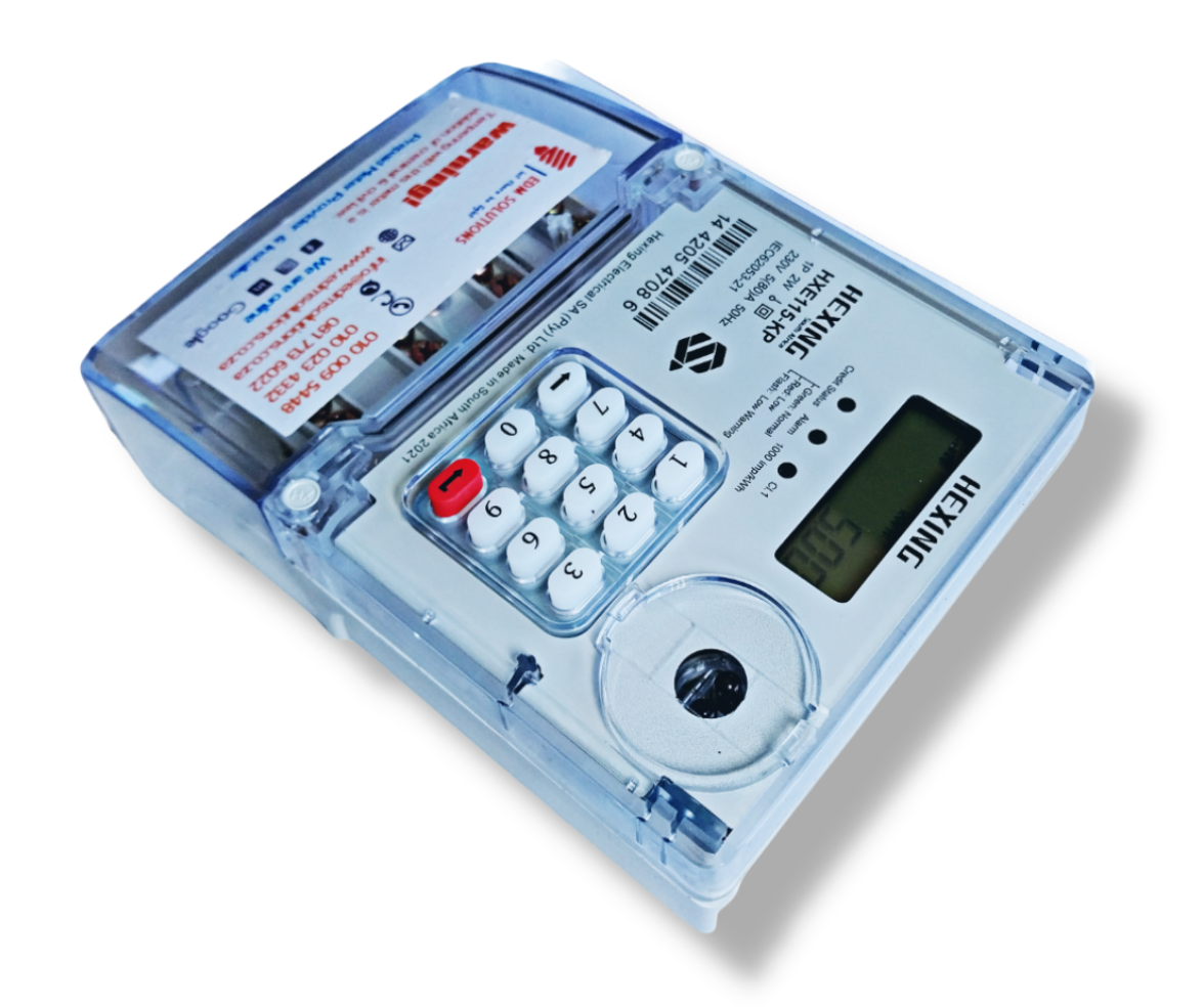 Hexing Single Phase Prepaid Electricity Meter HXE115-KP – EDM Solutions