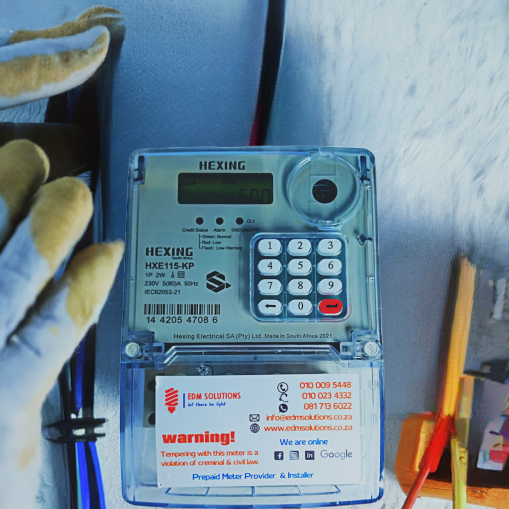 Hexing Single Phase Prepaid Electricity Meter HXE115-KP – EDM Solutions
